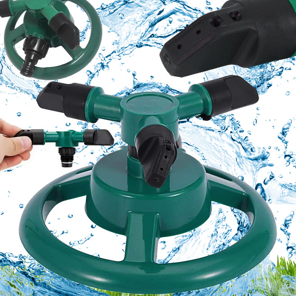 Garden grass sprinkler rotary 360° adjustable garden grass waterer ...