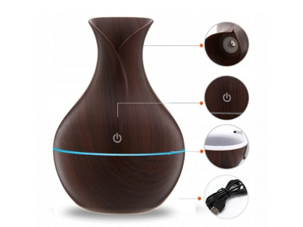Air humidifier aroma diffuser aromatherapy rgb illumination usb Dark ...