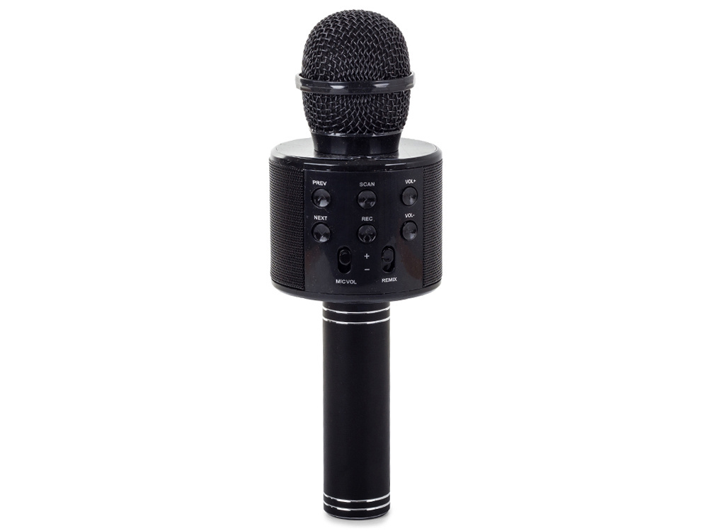 Bluetooth wireless microphone karaoke speaker voice modulator round ...