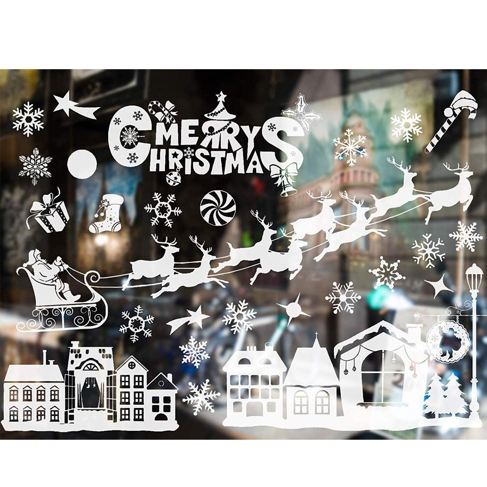 Christmas window stickers christmas mickey | CATEGORIES \ Christmas ...