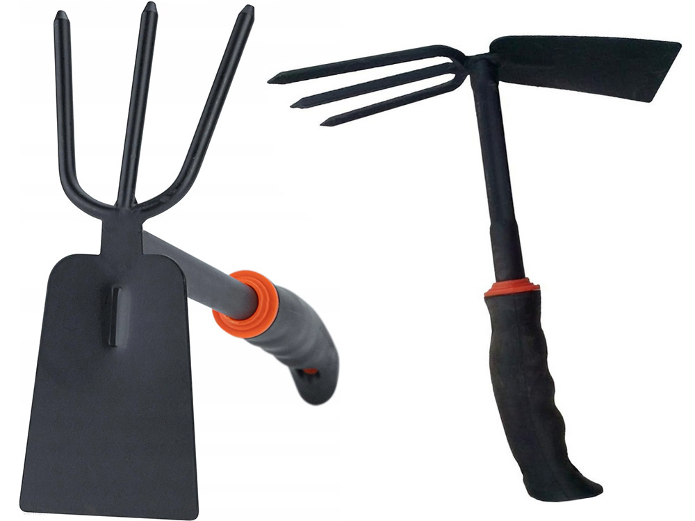 Garden hoe two-sided shovel claw rake hand digger for plants ...