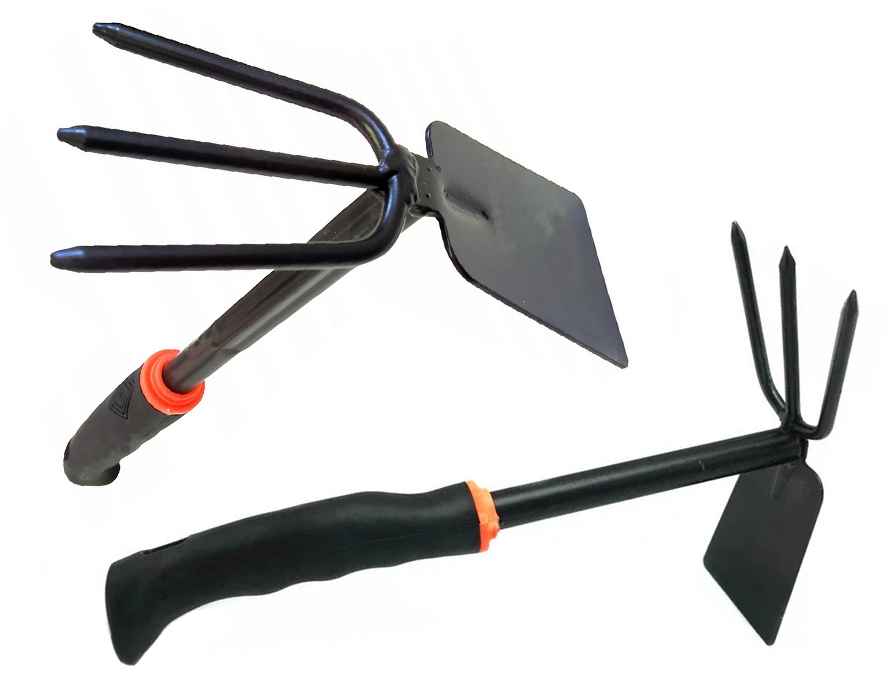 Garden hoe two-sided shovel claw rake hand digger for plants ...