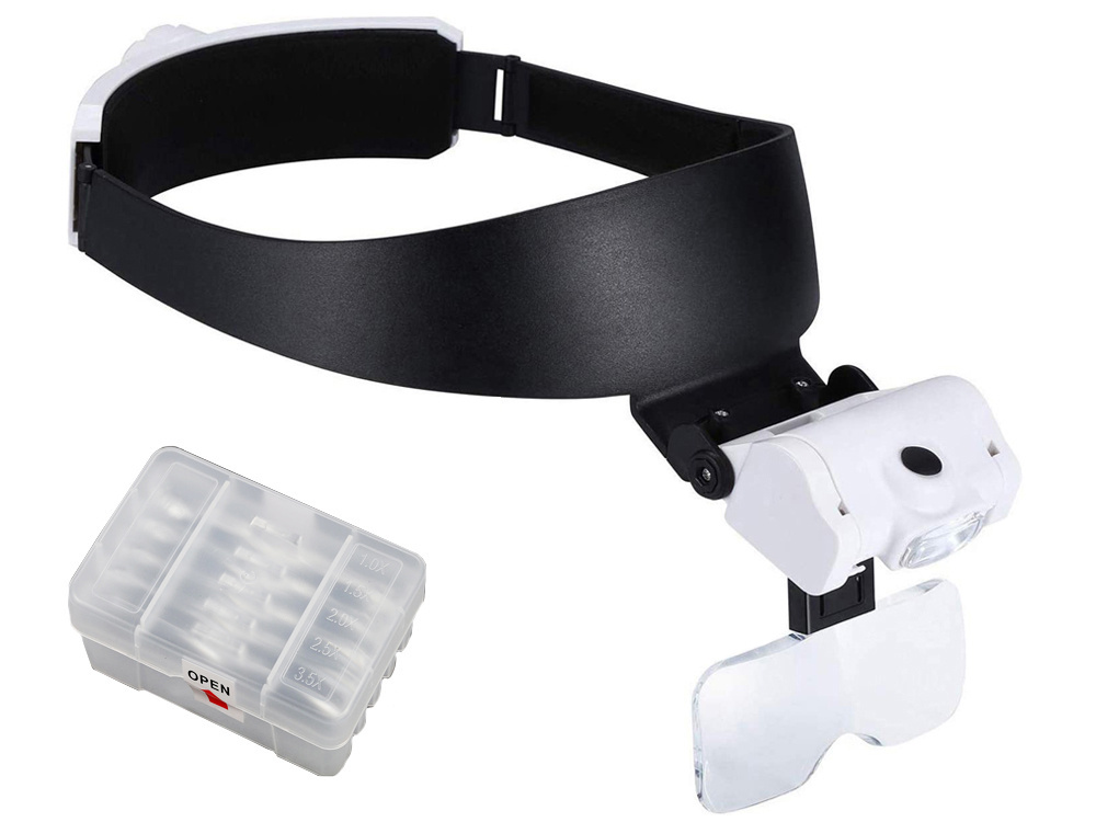 Headlamp eyepiece 2 led illuminated | CATEGORIES \ Magnifiers ...