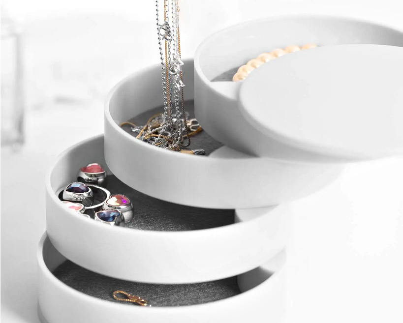 Jewellery box organiser round pull-out box | CATEGORIES \ House ...