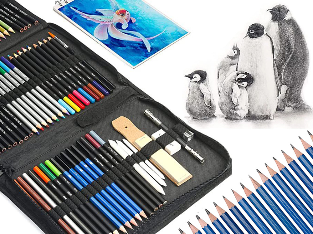 Sketching drawing colouring set professional artistic 74el | CATEGORIES ...