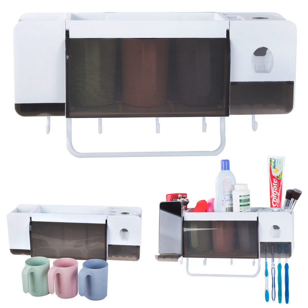 Toothbrush cup organiser toothpaste dispenser | CATEGORIES \ Bathroom ...