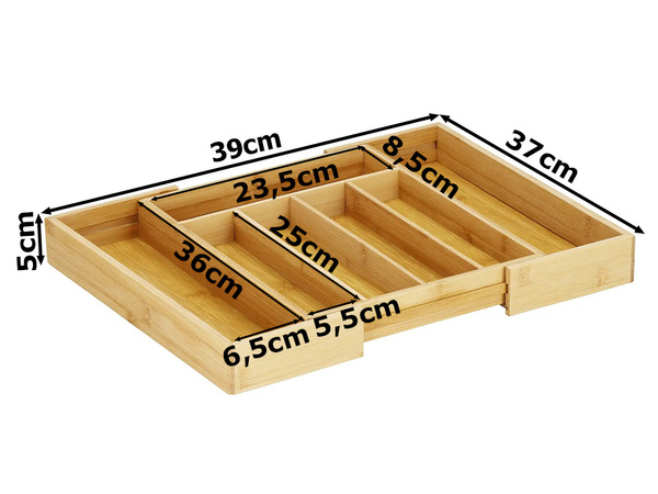 Drawer organizer for kitchen tables bambus 7 door 39cm l | CATEGORIES ...