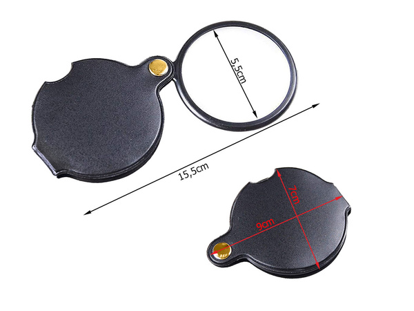 Folding pocket magnifier small mini case | CATEGORIES \ Magnifiers ...