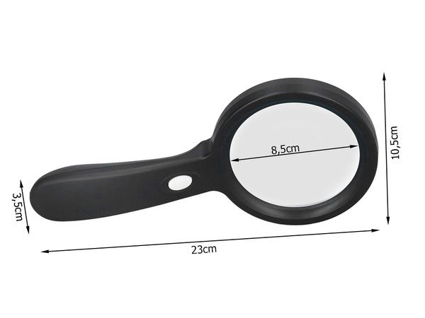 Magnifying glass 10x with led illumination | CATEGORIES \ Magnifiers ...