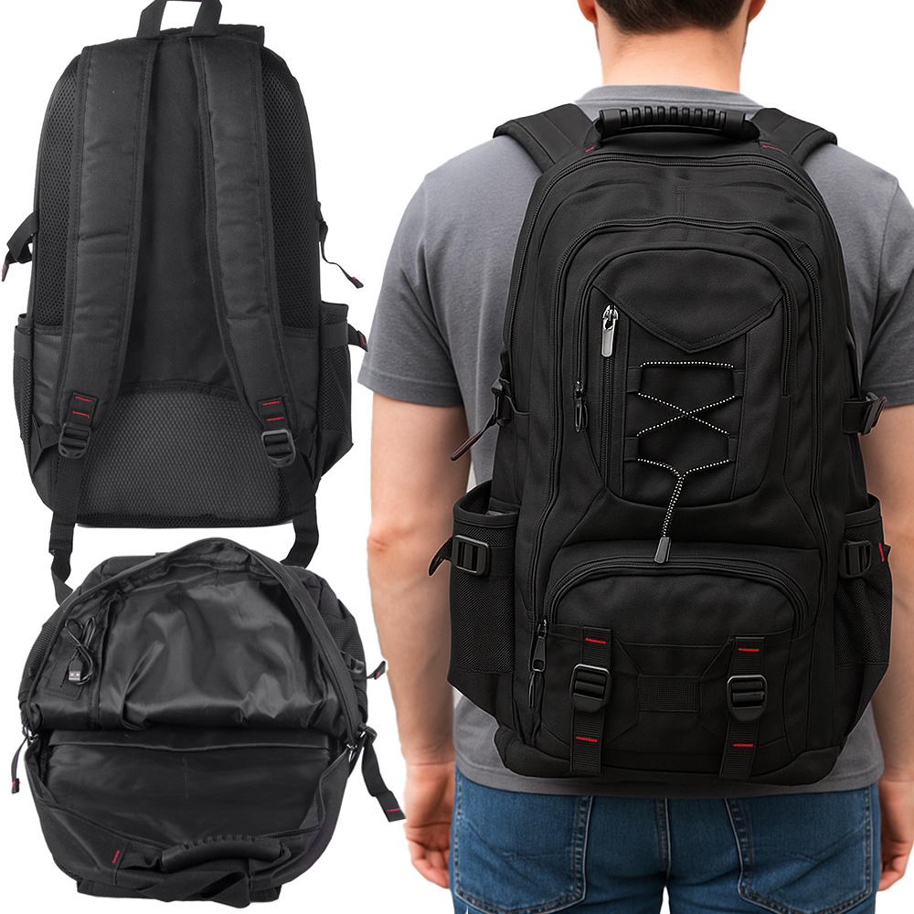 Rucksack 35l black travel hiking trekking strong in the mountains ...