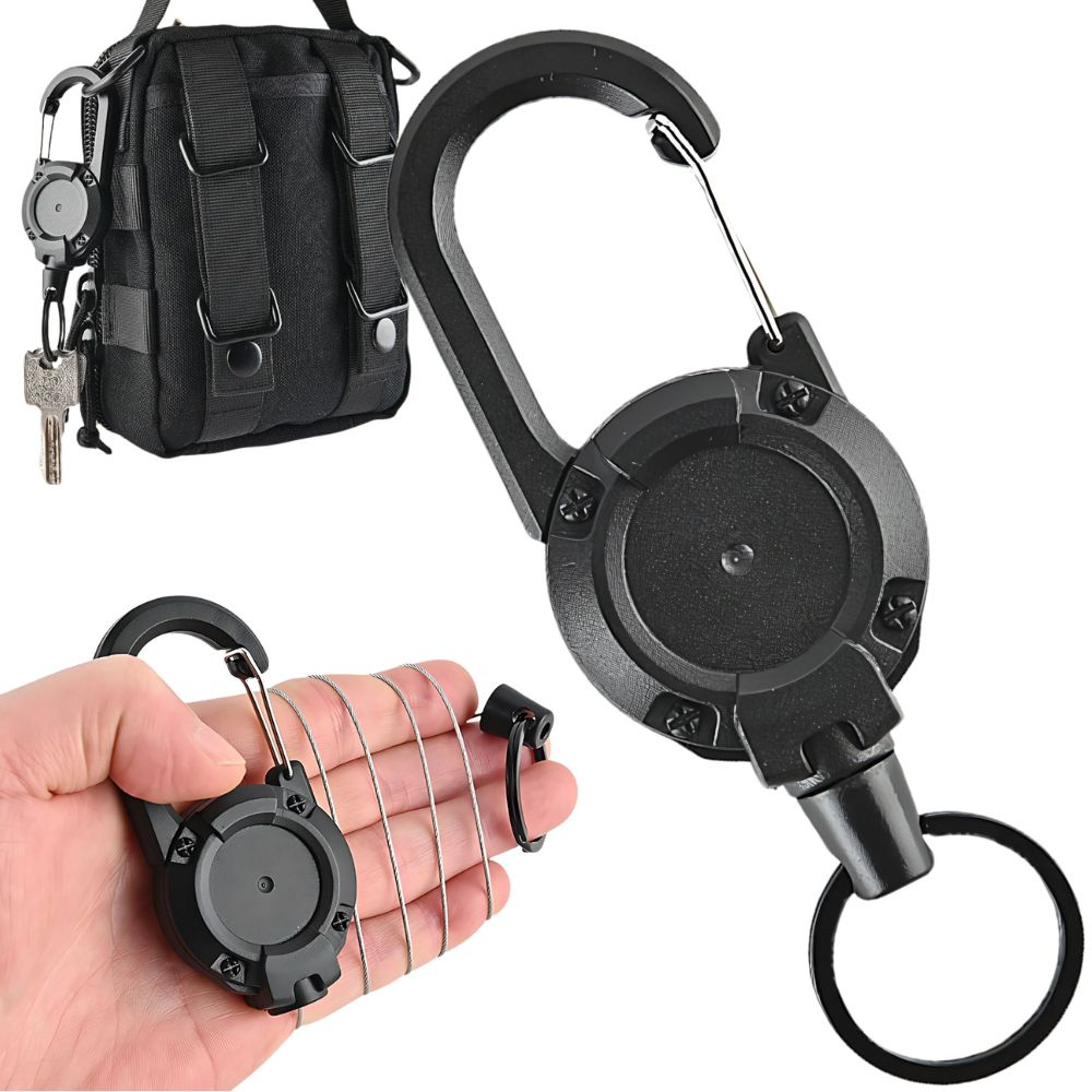 KEY RING RETRACTOR ROPE WITH BELT CARABINER RETRACTOR | CATEGORIES ...