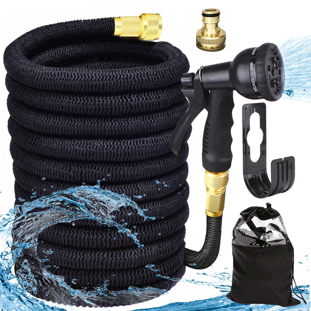 Garden hose 15m stretch couplings gun hook 15m | CATEGORIES \ Garden ...