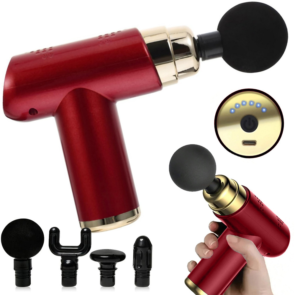 Mini muscle body massage gun powerful massage gun portable Red ...