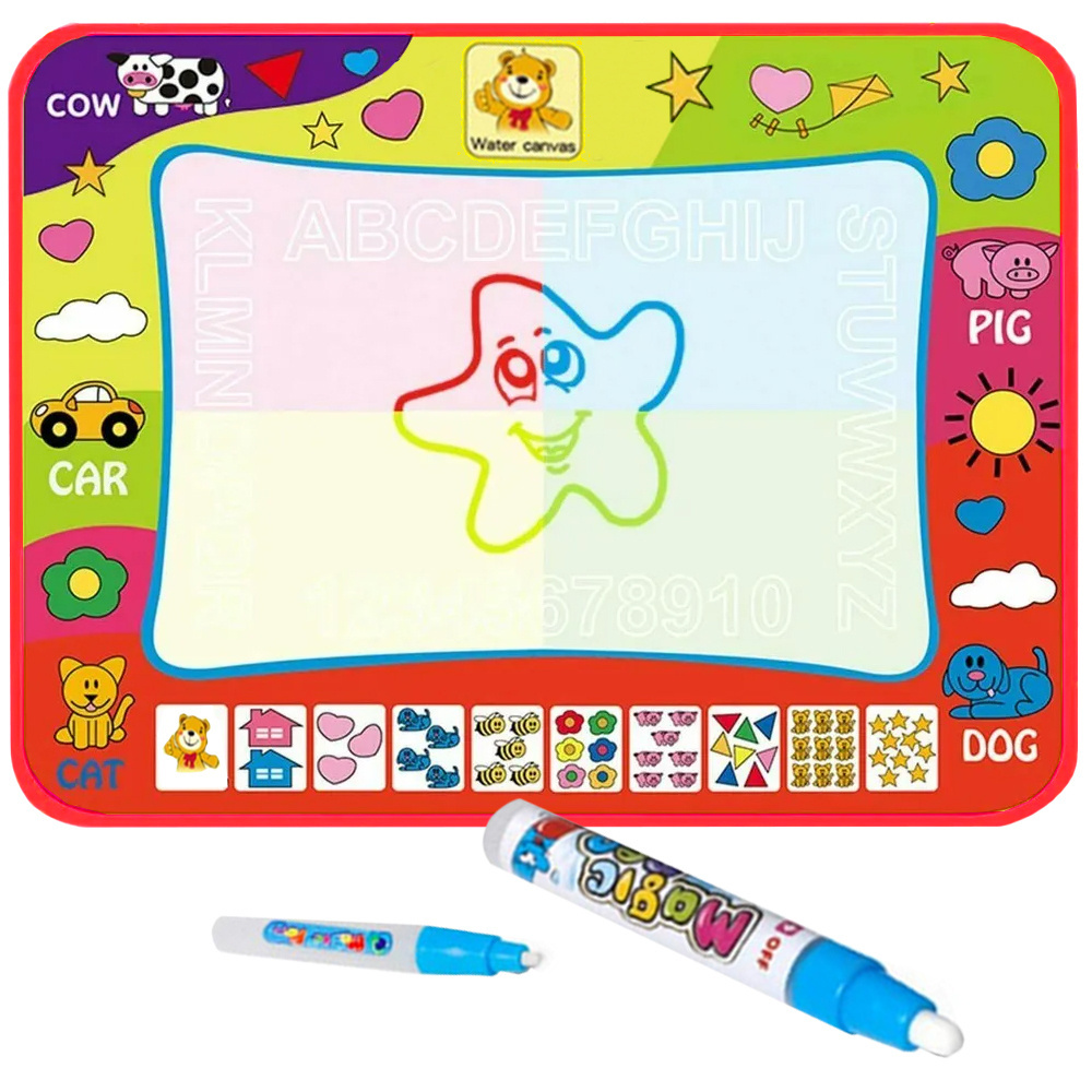 Water colouring mat large letters numbers educational | CATEGORIES ...